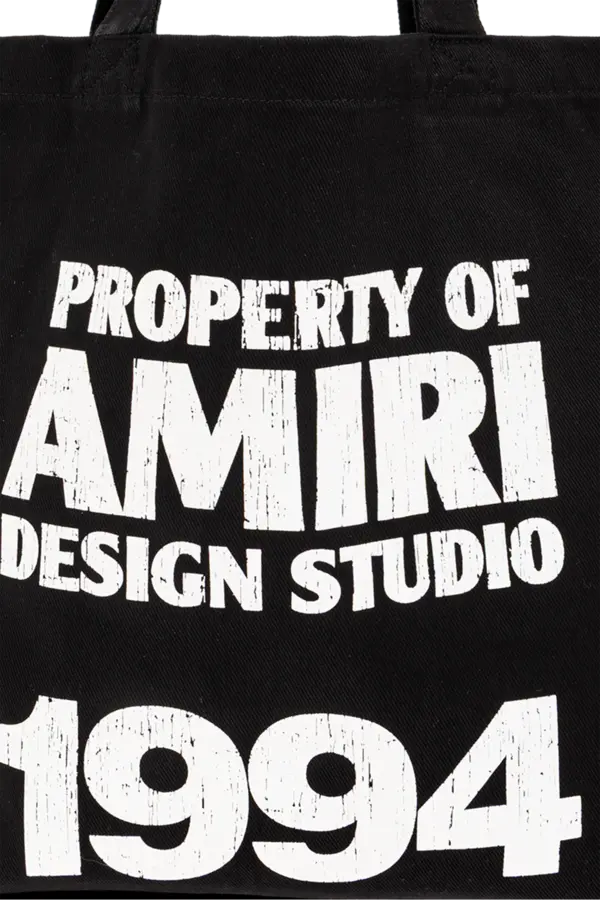 Amiri Cotton Tote Bag With Print