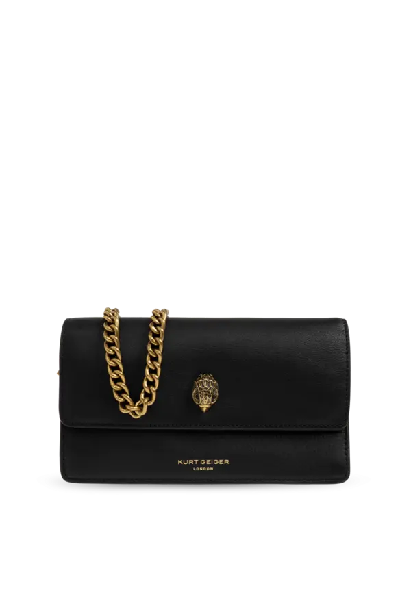 Kurt Geiger Wallet On "sloane" Chain - Black