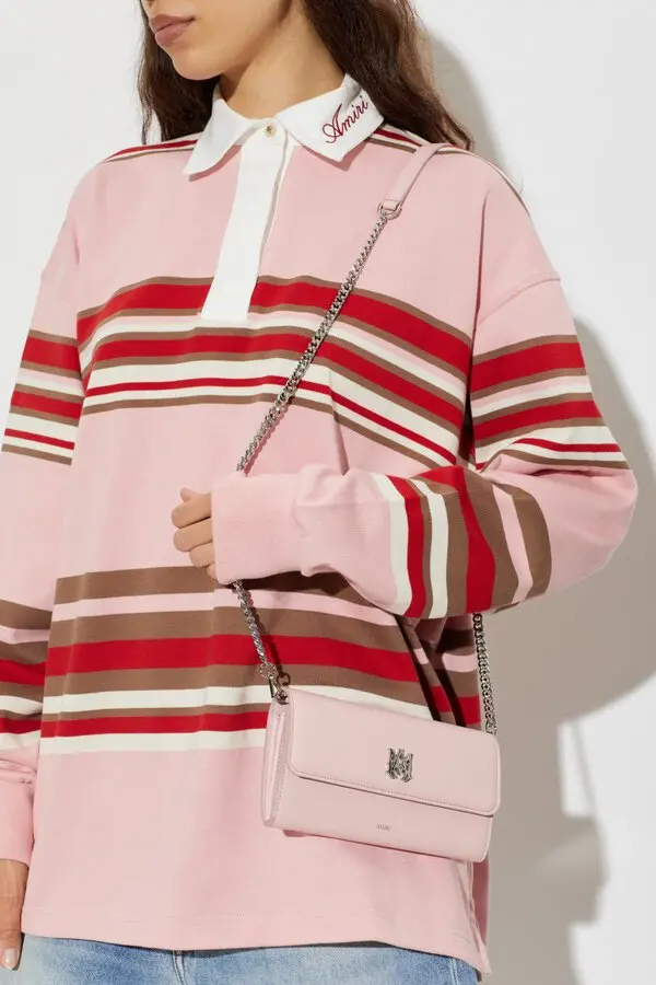 Amiri Leather Wallet On A Chain