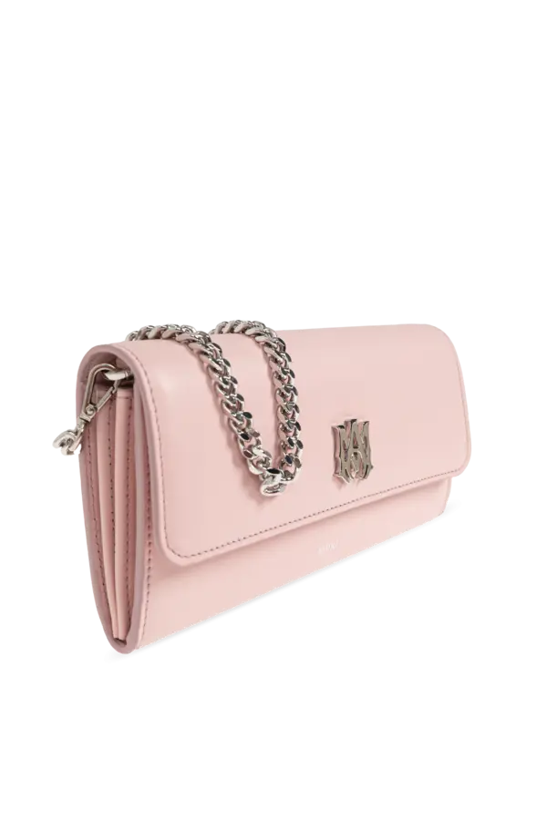 Amiri Leather Wallet On A Chain