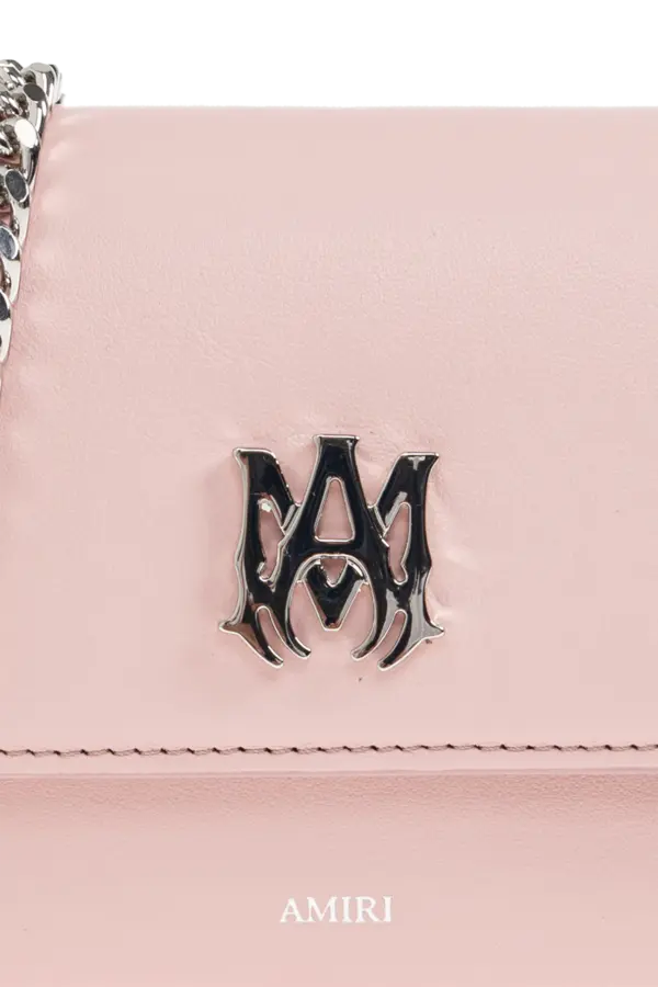 Amiri Leather Wallet On A Chain