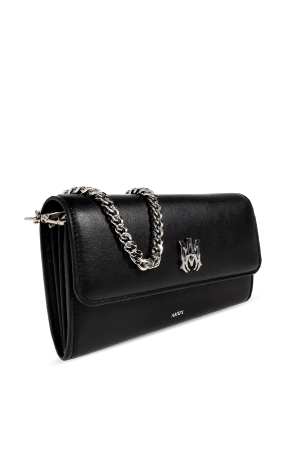Amiri Leather Wallet On A Chain
