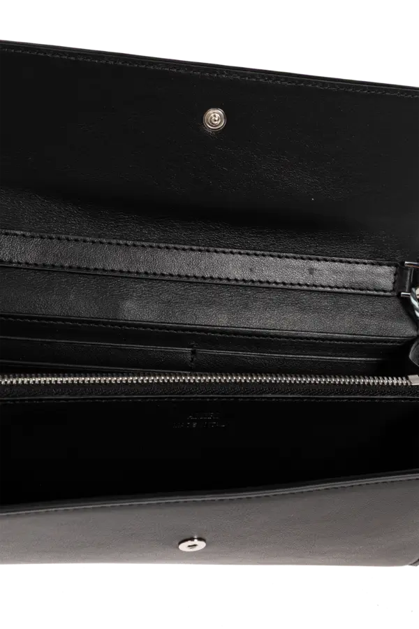 Amiri Leather Wallet On A Chain