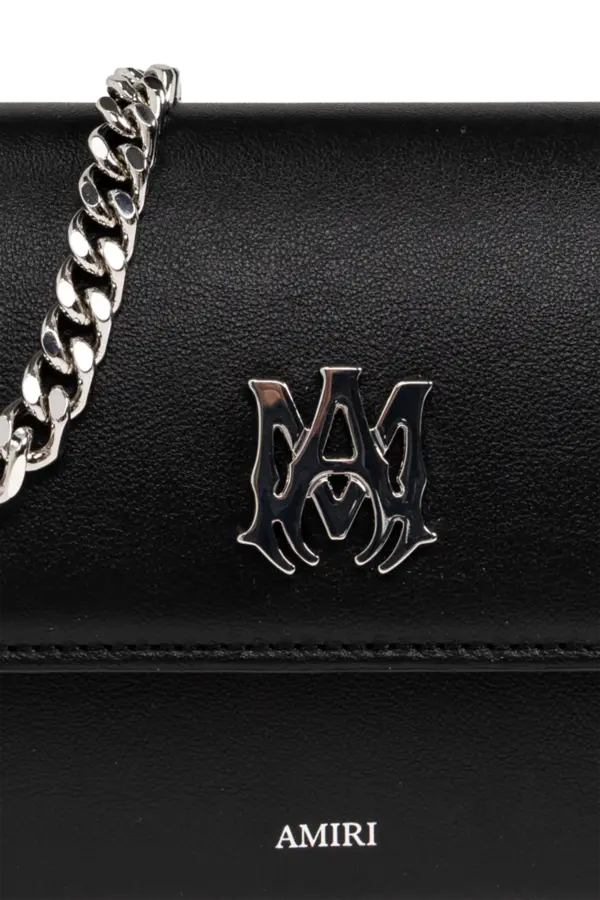 Amiri Leather Wallet On A Chain