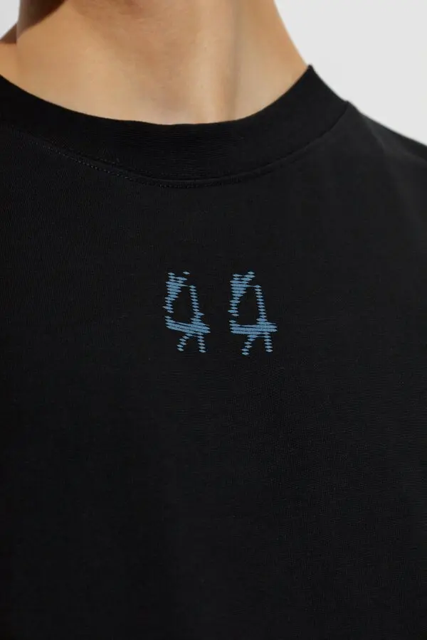 44 LABEL GROUP T-shirt With Printed Logo - Black