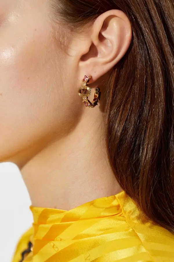 Valentino Garavani Earrings With Shimmering Crystals