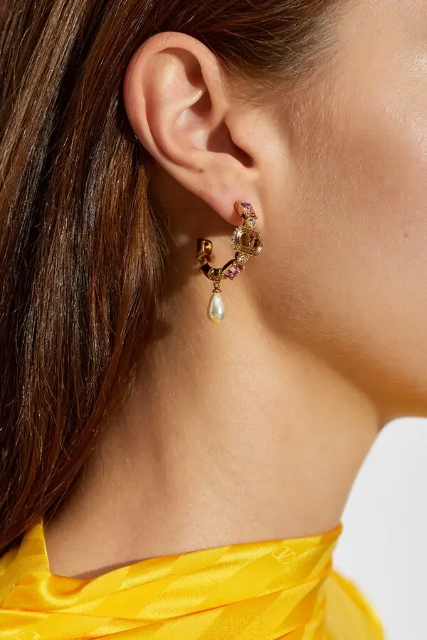 Valentino Garavani Earrings With Shimmering Crystals