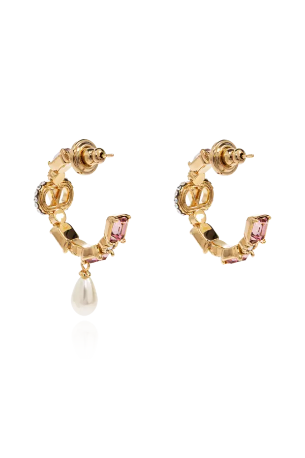 Valentino Garavani Earrings With Shimmering Crystals