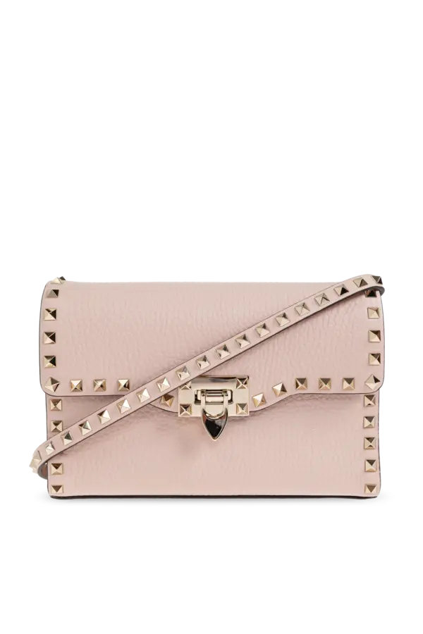 Valentino Garavani Leather Bag With Studs - Pink