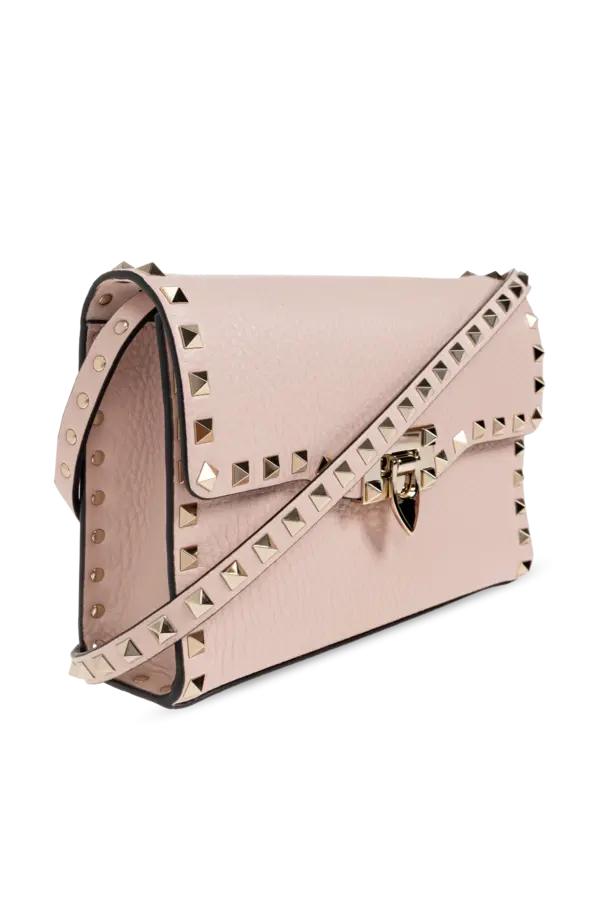Valentino Garavani Studded Leather Shoulder Bag - Pink