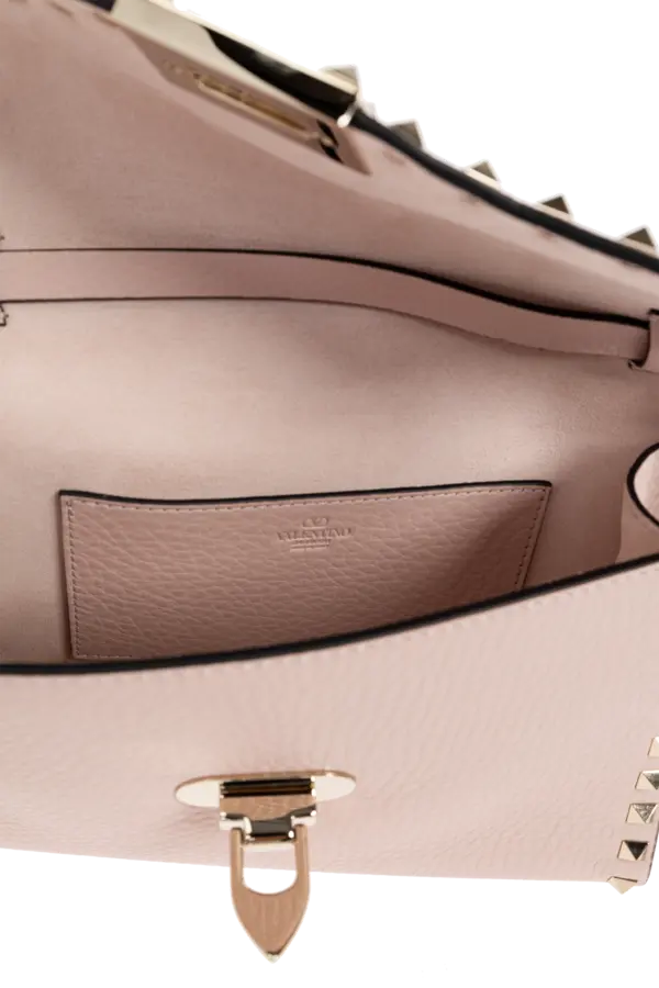 Valentino Garavani Studded Leather Shoulder Bag - Pink