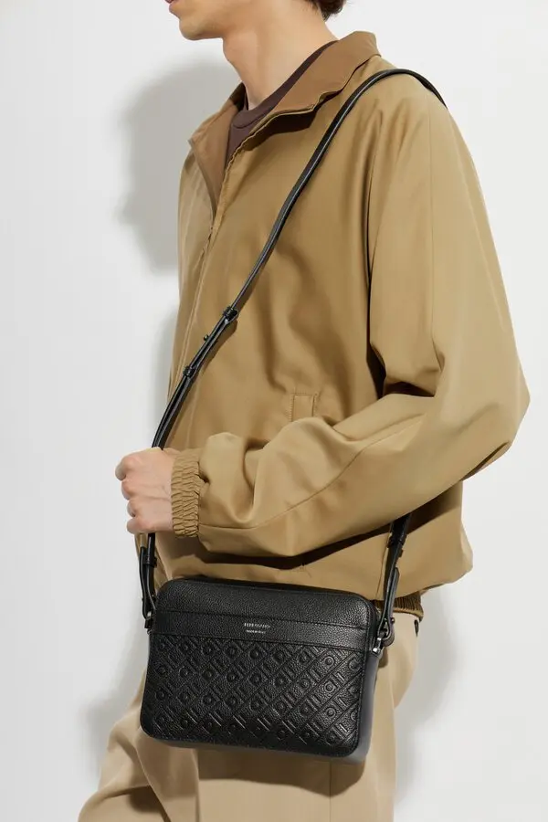 FERRAGAMO Leather Bag With Monogram