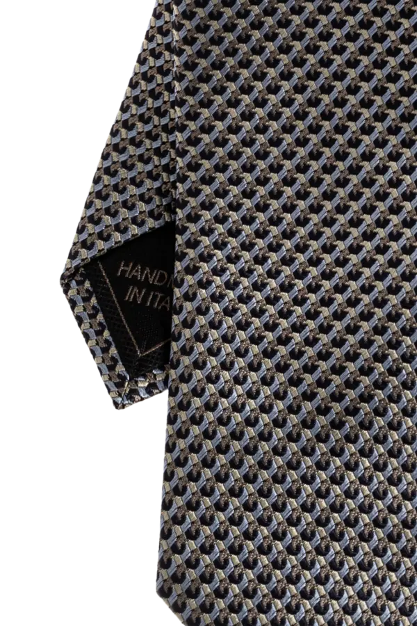 Brioni Silk Tie - Silver