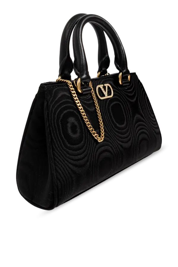 Valentino Garavani Bag With Crystal Embellished Logo