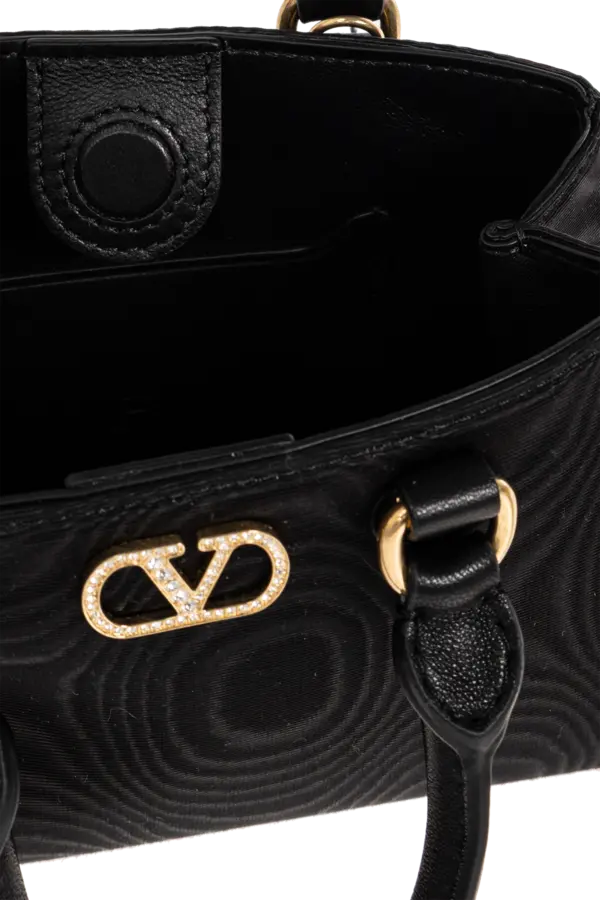 Valentino Garavani Bag With Crystal Embellished Logo