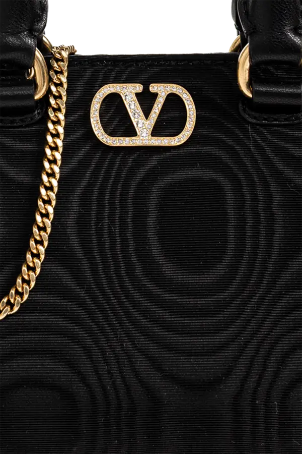 Valentino Garavani Bag With Crystal Embellished Logo