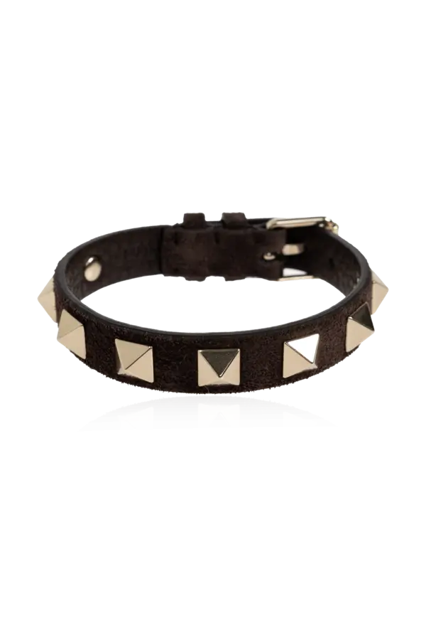 Valentino Garavani Suede Bracelet With Studs