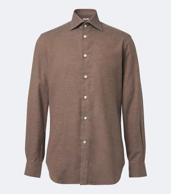 Kiton Cotton Shirt - Brown