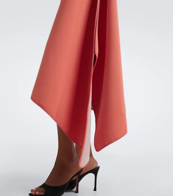 Maticevski Draped Asymmetric Midi Dress - Pink
