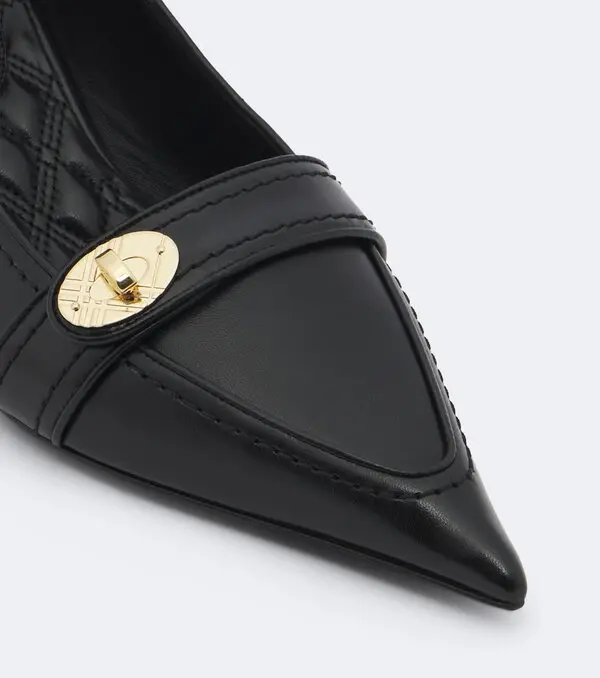 Burberry Cotswolds Leather Pumps