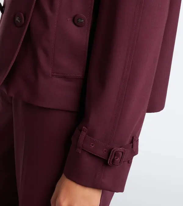 Burberry Mayfair Wool Twill Trench Jacket