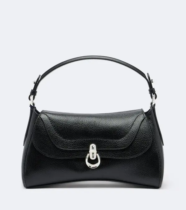 Polo Ralph Lauren Polo Blaze Leather Top-handle Bag - Black