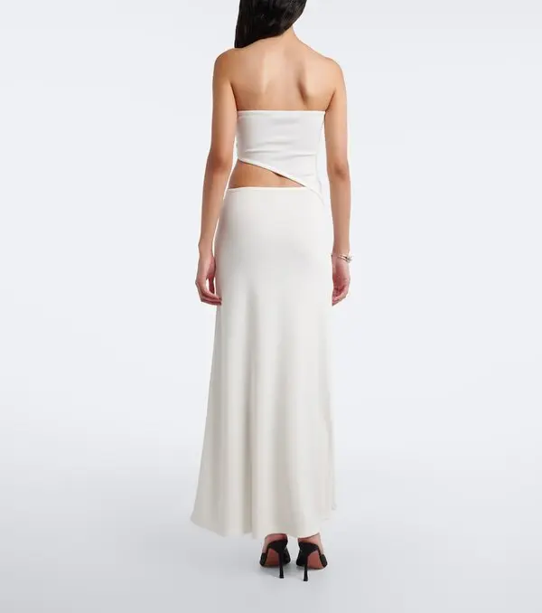 Christopher Esber Embellished Cutout Jersey Maxi Dress