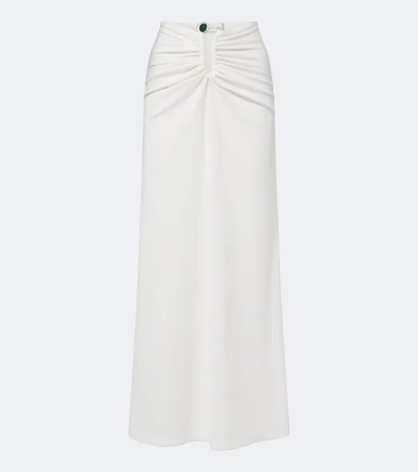 Christopher Esber Gathered Maxi Skirt - White
