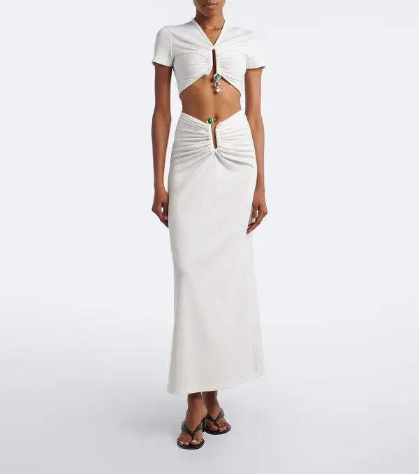Christopher Esber Gathered Maxi Skirt