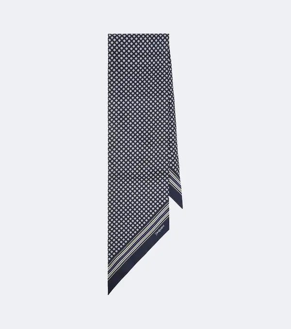 Saint Laurent Silk Jacquard Scarf