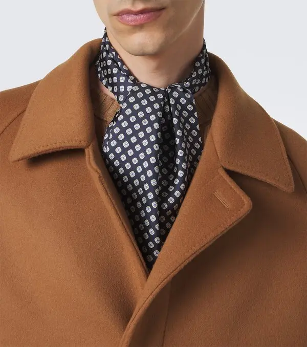 Saint Laurent Silk Jacquard Scarf