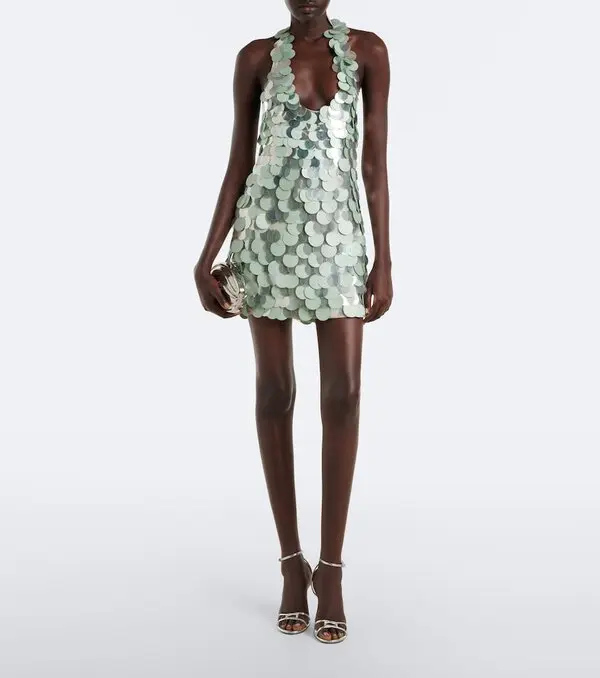Retrofete Retrof�te Briggs Sequined Halterneck Minidress