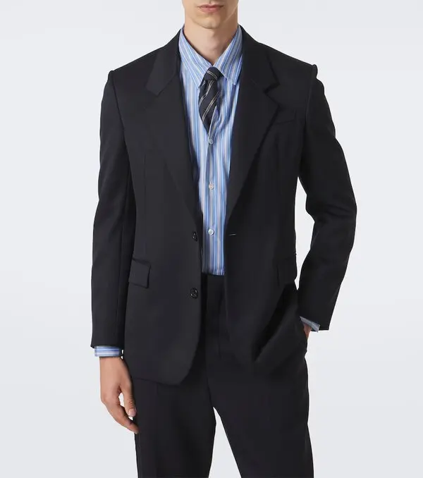 Saint Laurent Wool Gabardine Blazer