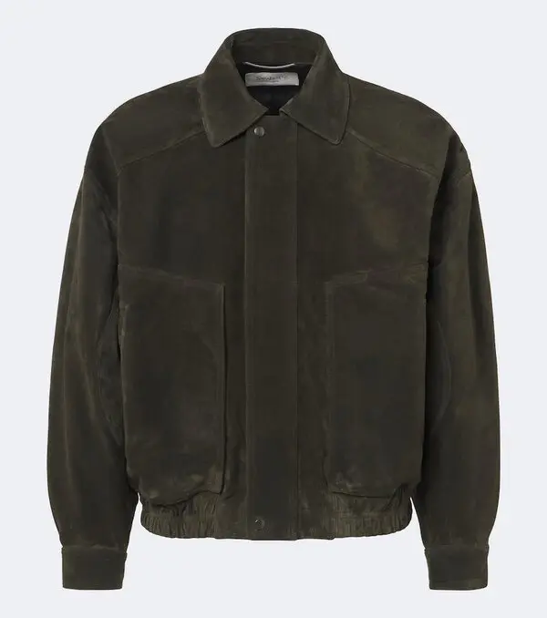 Saint Laurent Suede Jacket - Green