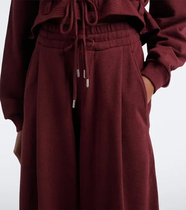 Dries Van Noten Wide-leg Cotton Jersey Sweatpants