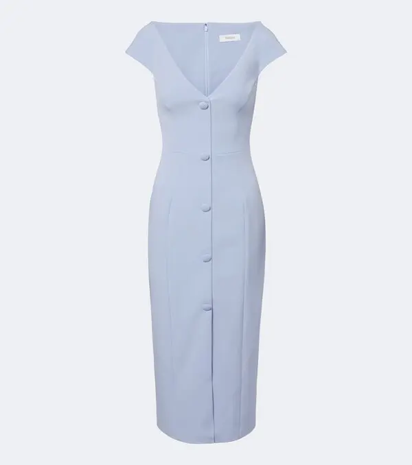 Safiyaa Klea Crêpe Cocktail Dress - Blue