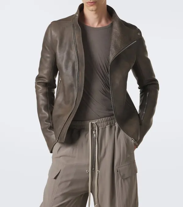 Rick Owens Release Leather Biker Jacket