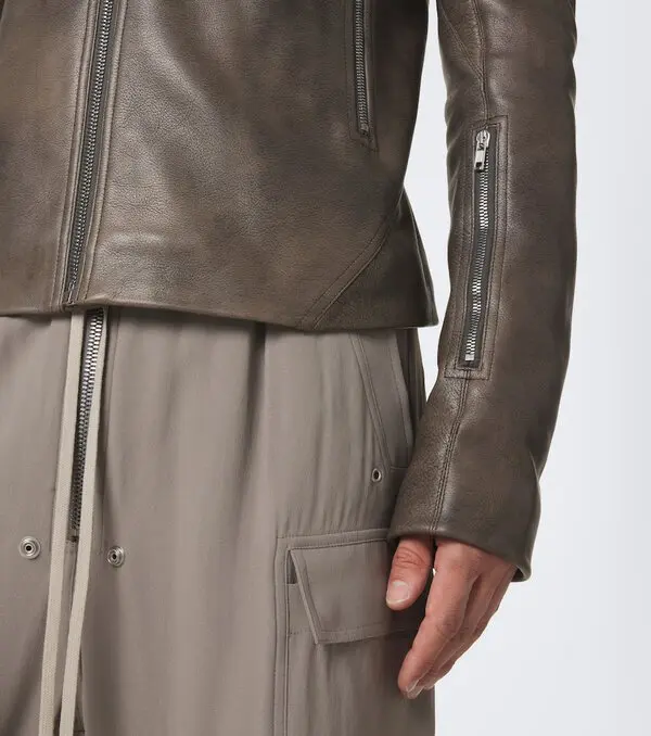 Rick Owens Release Leather Biker Jacket