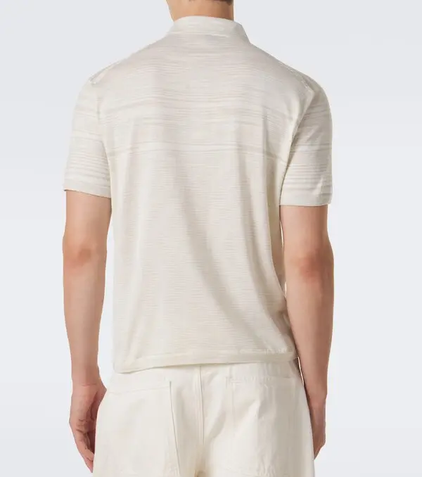 Missoni Cotton-blend Polo Shirt - White