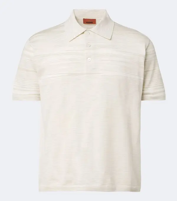 Missoni Cotton-blend Polo Shirt - White