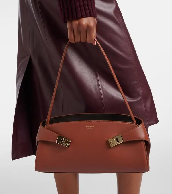 FERRAGAMO Leather Shoulder Bag