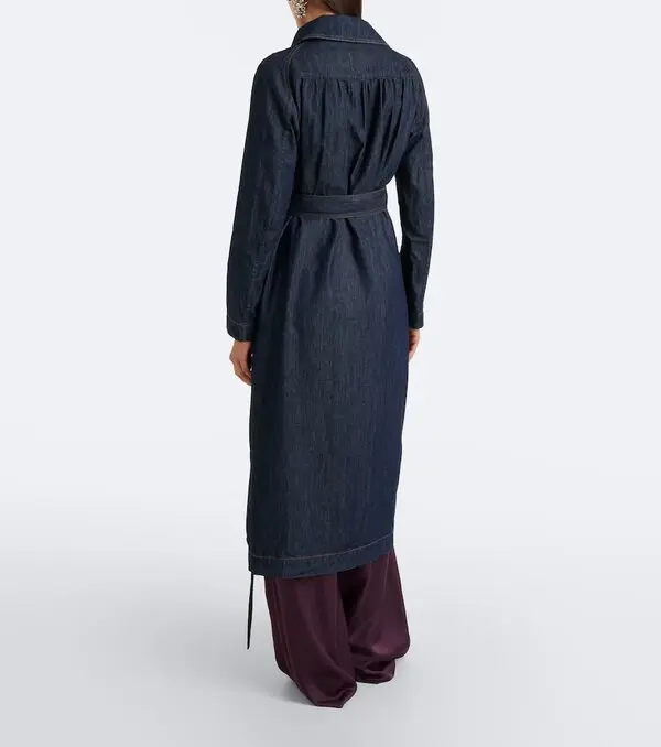 Dries Van Noten Denim Trench Coat