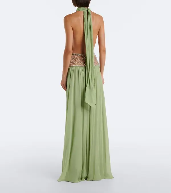 Retrofete Kreeli Embellished Maxi Dress
