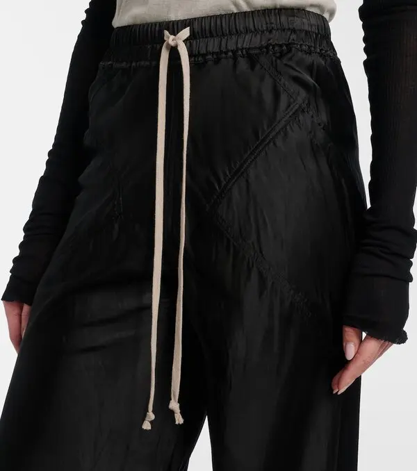 Rick Owens Bias Wide-leg Pants - Black