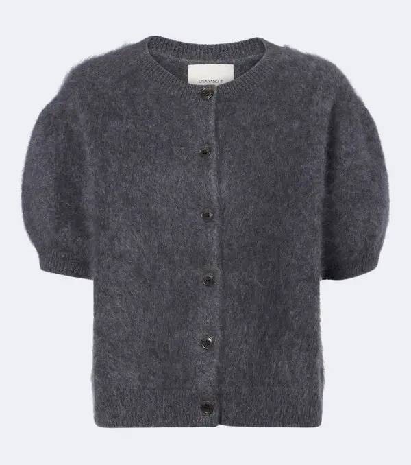 LISA YANG Lucianne Cashmere Cardigan - Grey