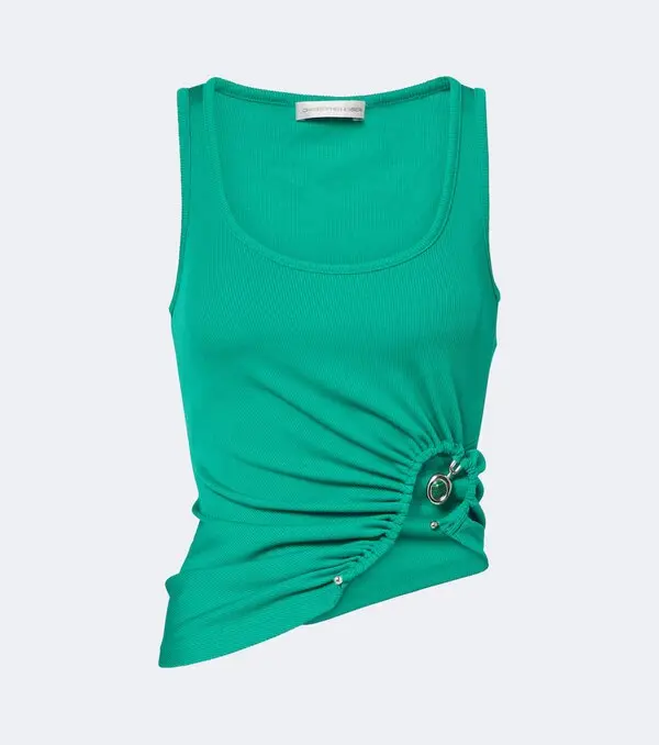 Christopher Esber Gathered Tank Top - Green
