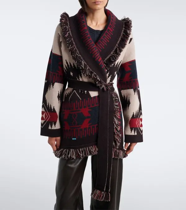 Alanui Icon Jacquard Cashmere Cardigan
