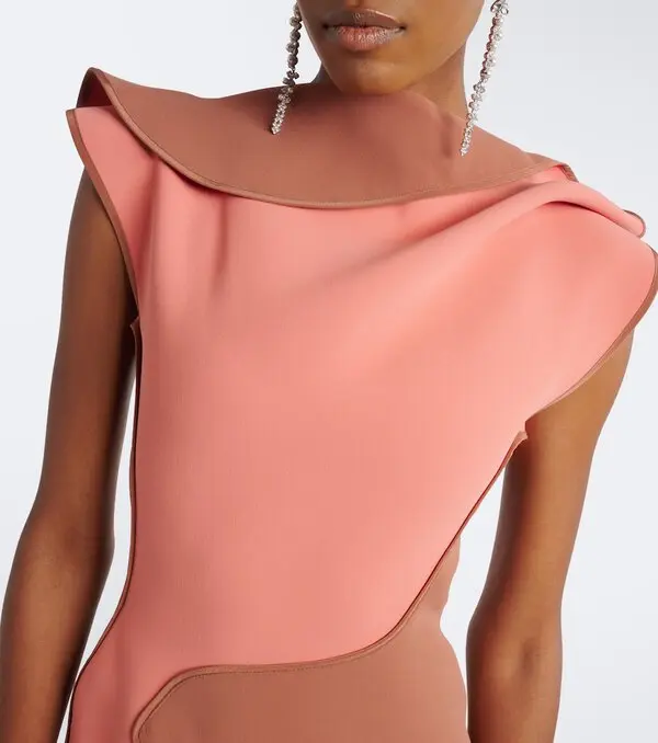 Maticevski Draped Paneled Gown