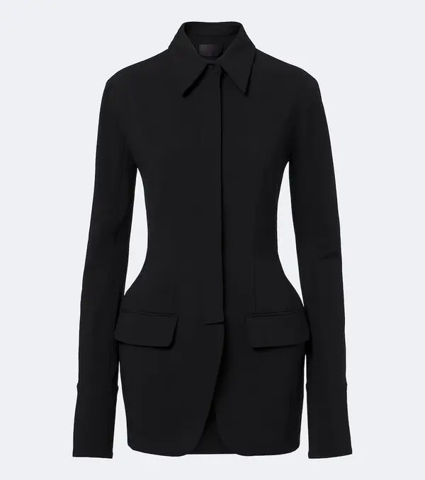 MUGLER Wool-blend Jacket - Black