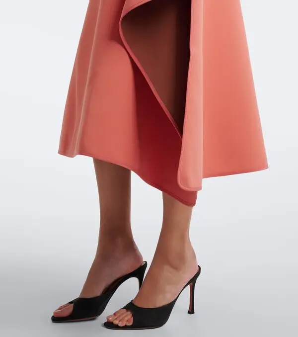 Maticevski Diadem Draped Asymmetric Midi Dress - Pink